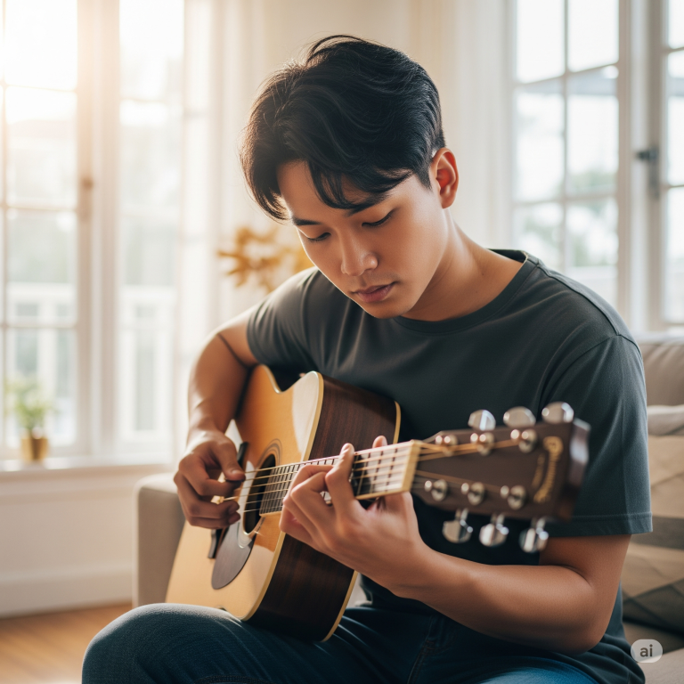 10 Chord Gitar Dasar yang Wajib Dikuasai Pemula
