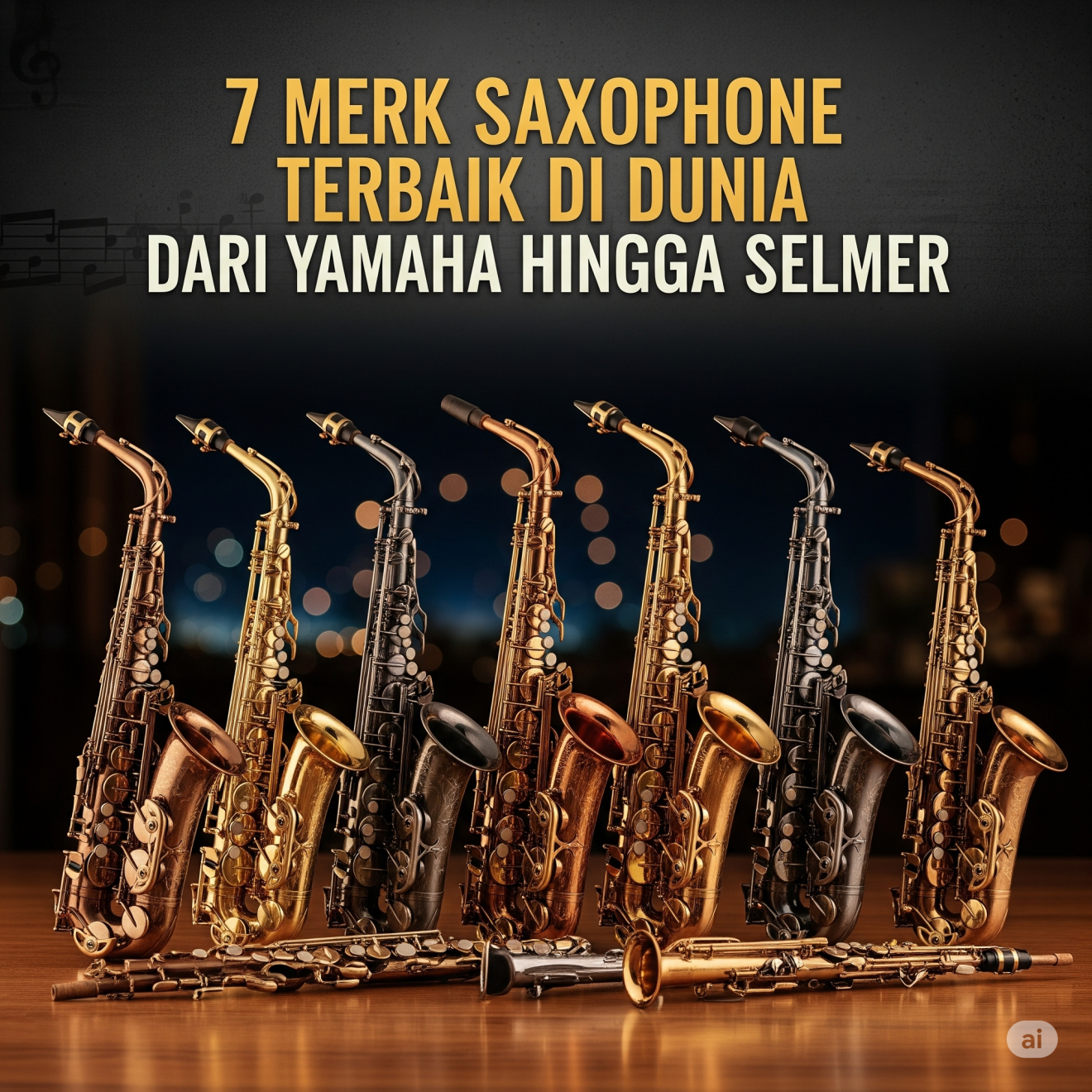 7 Merk Saxophone Terbaik Dari Yamaha hingga Selmer